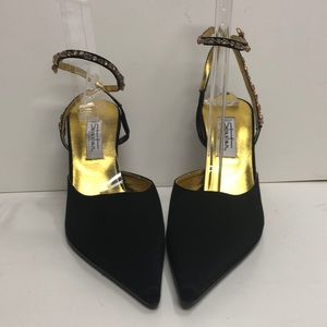 Sebastian Milano | Shoes | Sebastian Made In Italy Black Satin Highheel ...